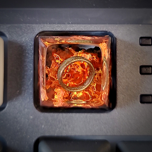 Keycap sauron Eye And ring of Dark Lord of the ring, keycap artisan ...