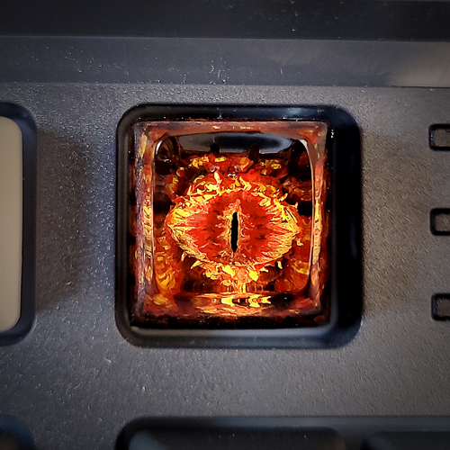 Keycap sauron Eye And ring of Dark Lord of the ring, keycap artisan ...