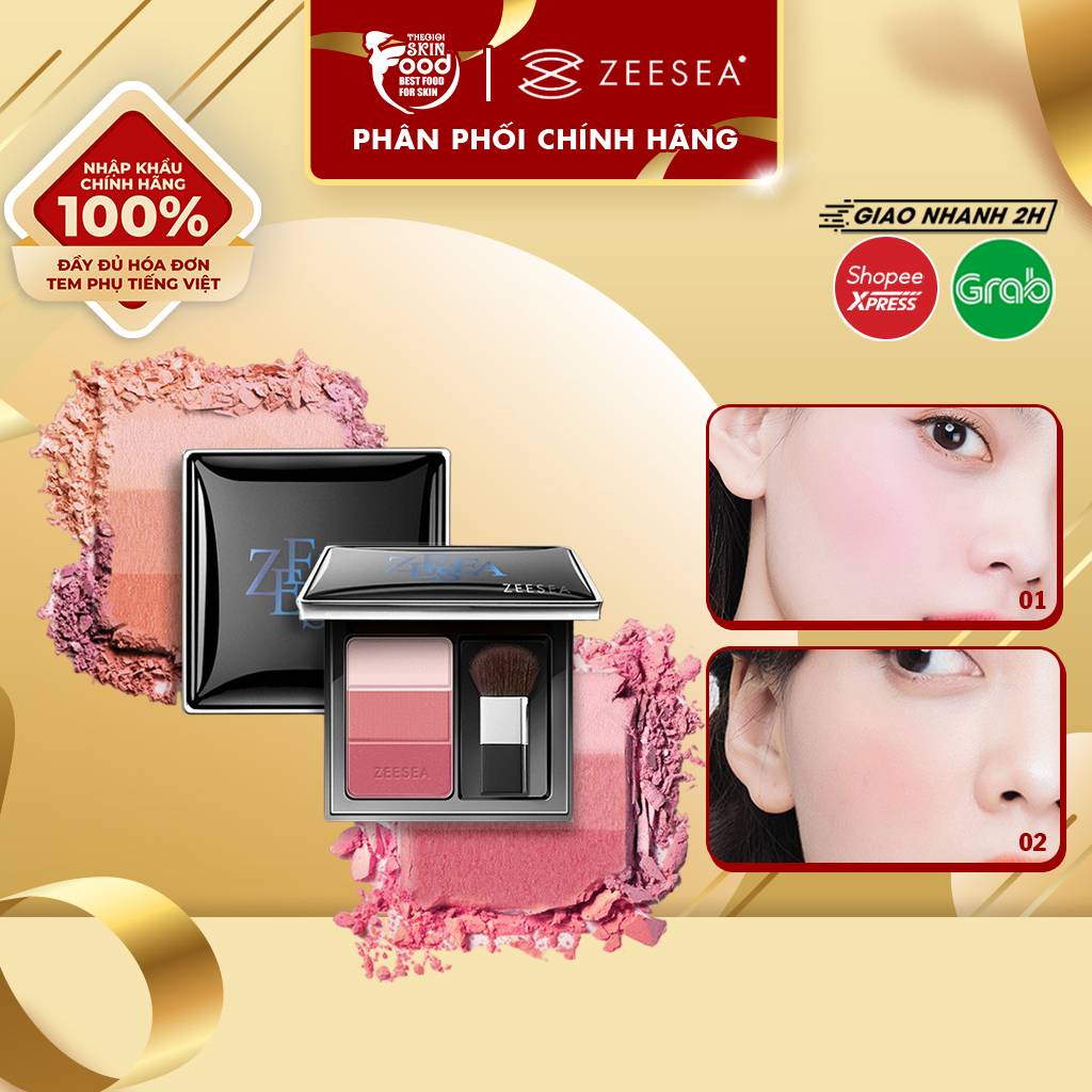 [Import] Zeesea 3 Color Concealer Blusher 3-Color Blush Powder 5g | Shopee Malaysia