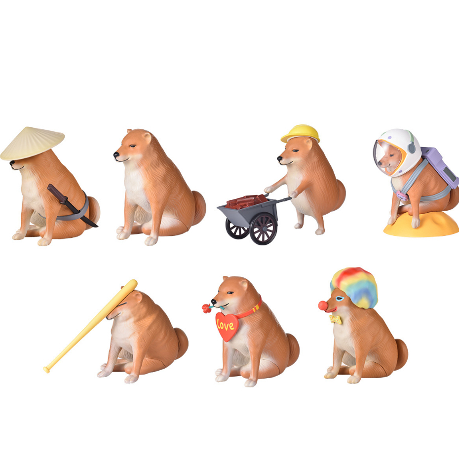 [Genuine] Shiba Cheems Dog Model, Blind Box Blind Box, Lovely Meme ...