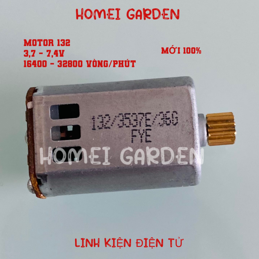 132 motor 3,7V - 4.7V high speed 16400 - 32800rpm with 100% new gear ...