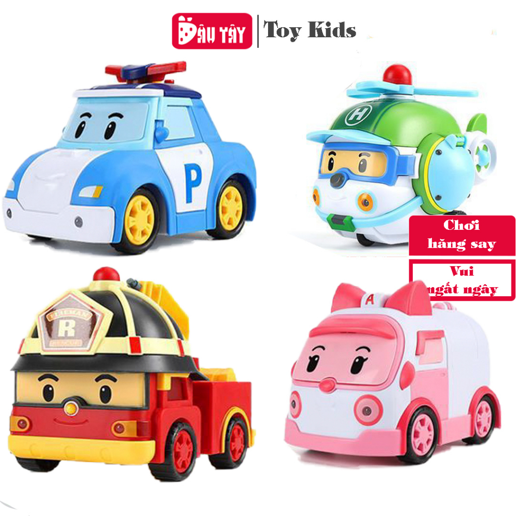 Toy robocar 4 PoliceCar Poli, Helicopter Helly, Ambulance Amber, Fire ...