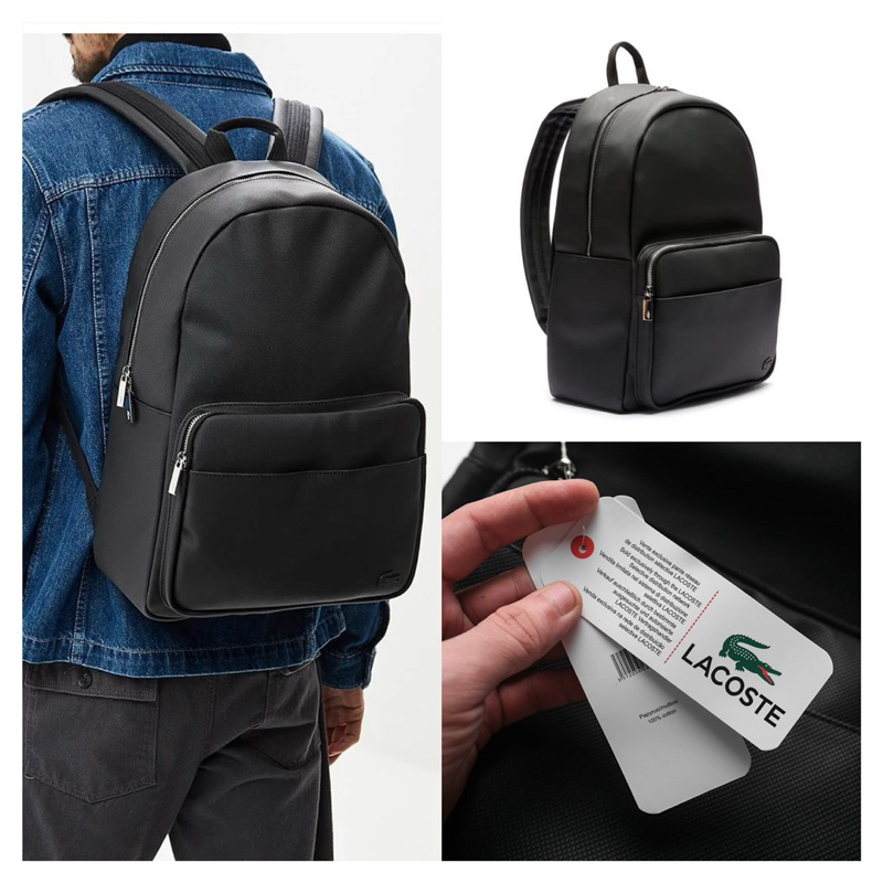 Lacoste Classic School Fashion Backpack Sing Surplus Goods | Shopee ...