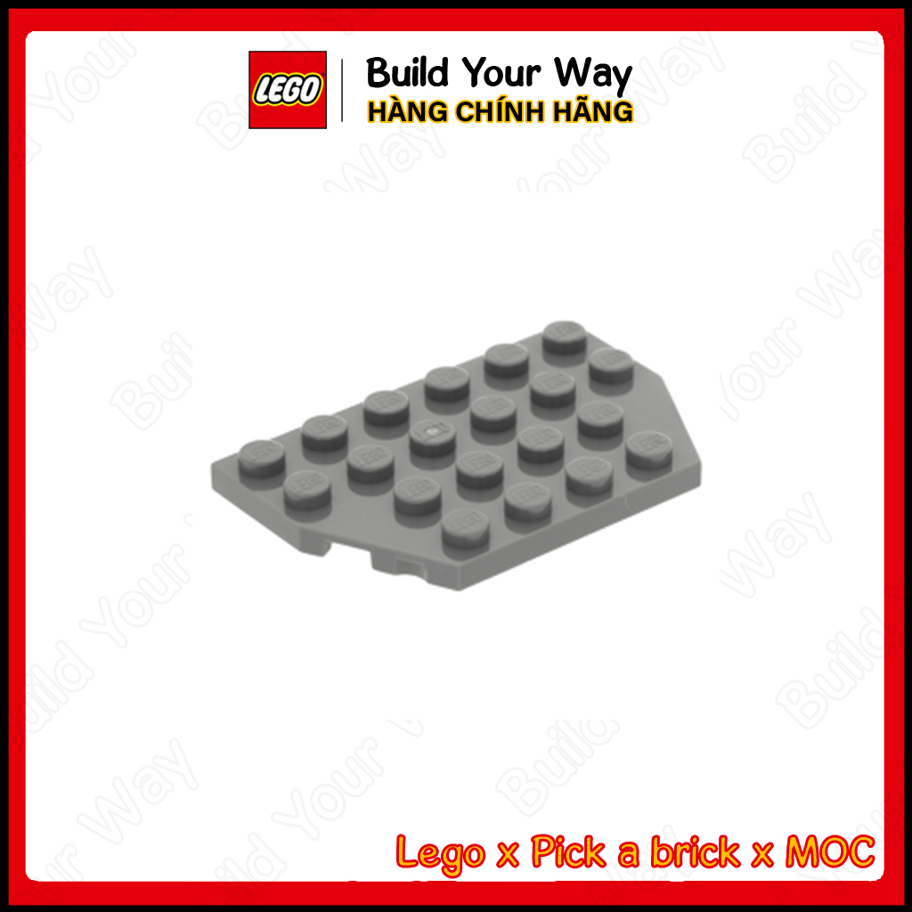 Genuine Lego Bricks 4x6 Trapezoidal Slanted Plate / Part 32059: Wedge ...