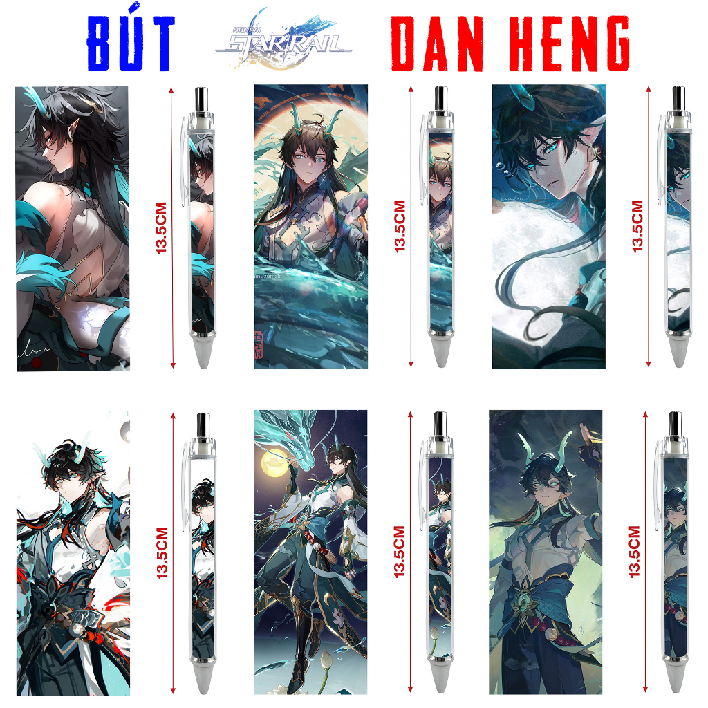 Dan Heng Am Nguyet Printed Pen Game Honkai: Star Rail - Sharp print ...
