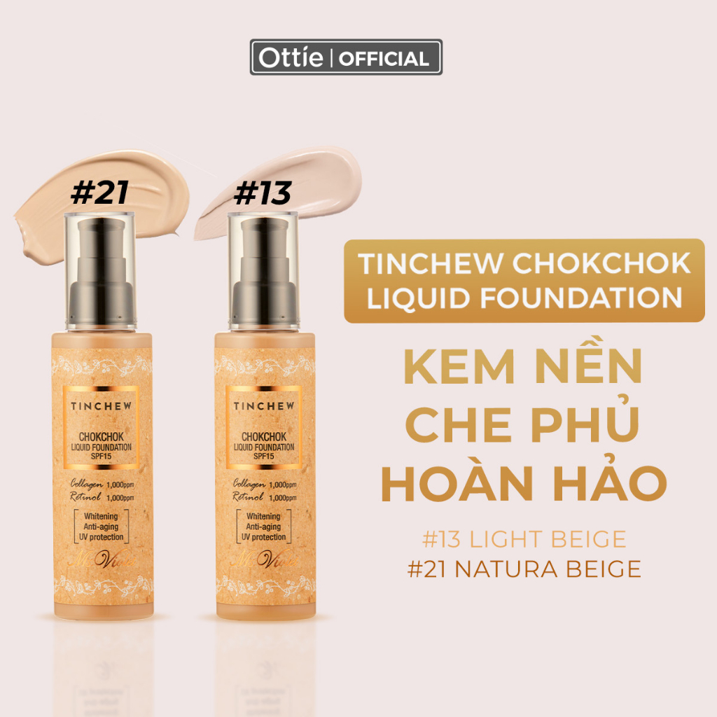 Korean Premium Liquid Foundation Tinchew ChokChok Liquid Foam Long ...