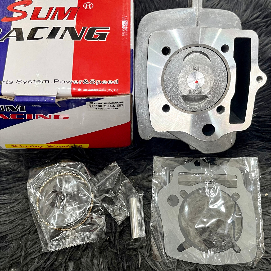Full SET Cylinder Piston 62mm Genuine SUM Racing - Wave Dream Ex5 Class ...