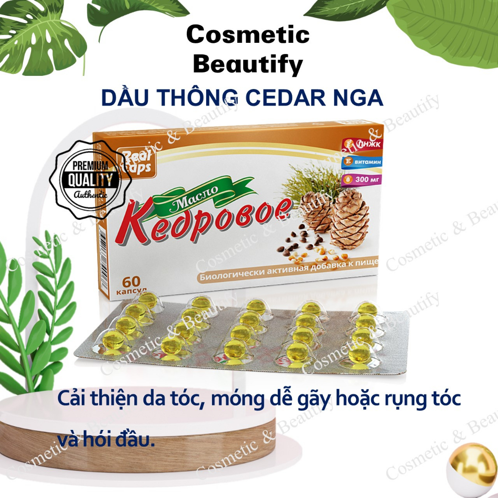Real Caps Cedar Oil Red Pine Oil 60 Russian Tablets | Shopee Malaysia