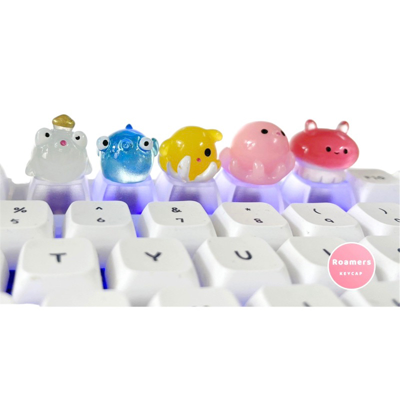 TRI Silly Sea Creature Keycap Inanimate Mechanical Keyboard Buttons Odd ...