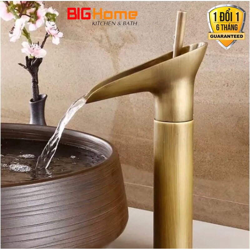 High-quality 3-inch antique copper waterfall Lavabo faucet (with ...