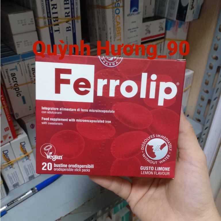 (Genuine) Ferrolip box of 20 packs helps supplement biological iron for ...