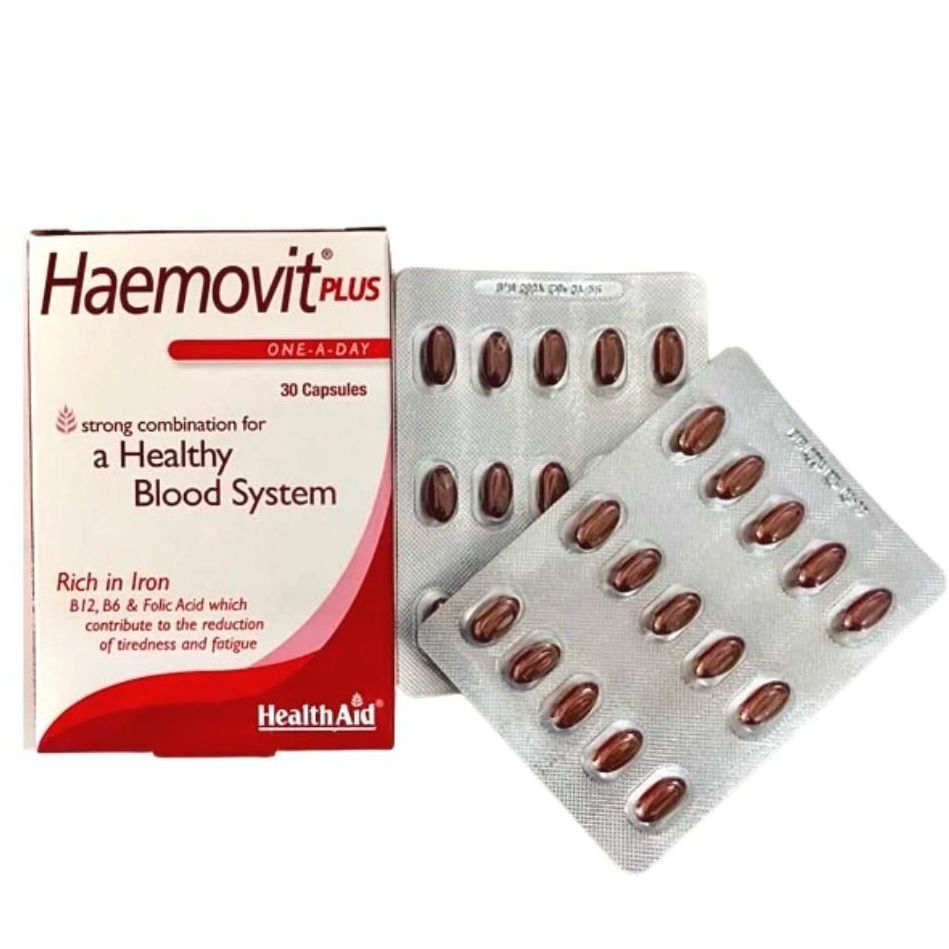 Healthaid Haemovit Plus Blood Supplement Pills - Helps Supplement Iron ...