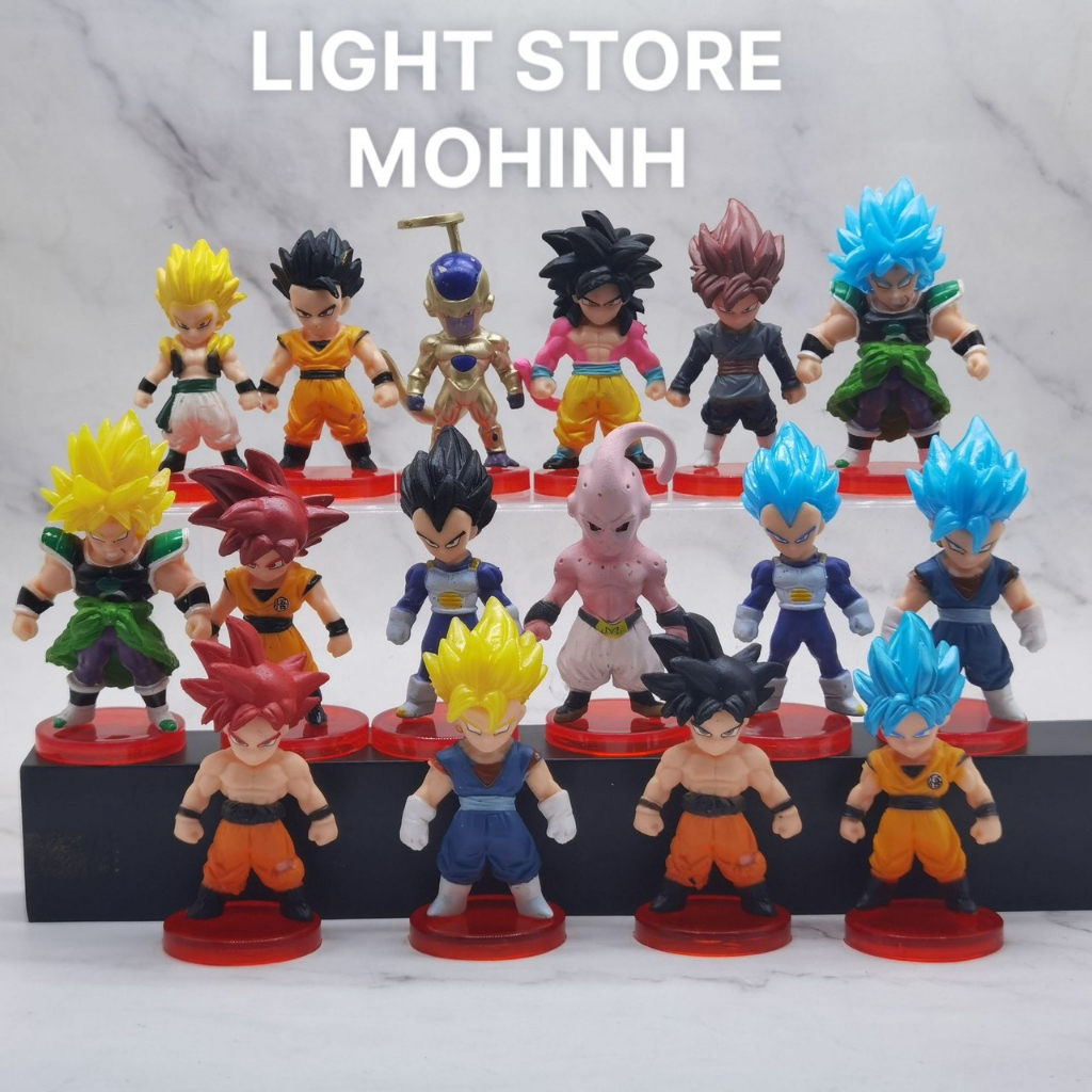 [SET16-20] Chibi MODELS OF ANIME CHARACTERS DRAGON BALL GOKU VEGETA ...