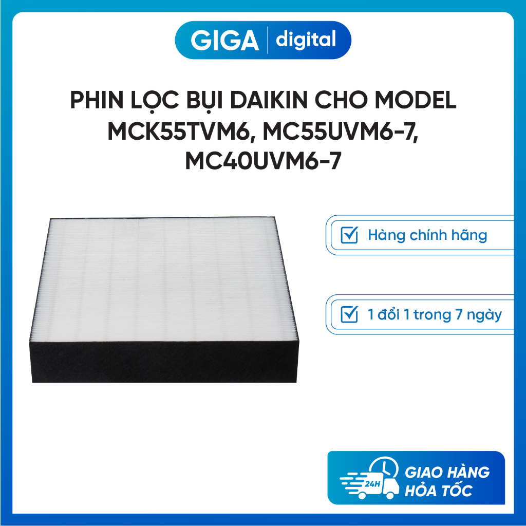 Daikin Dust Filter For Model MCK55TVM6, MC55UVM6-7, MC40UVM6-7 - Hepa ...