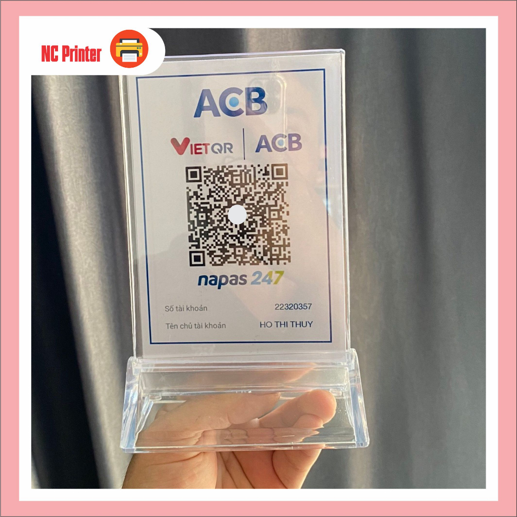 Bank QR code scanning board printed on demand (easy to disassemble ...
