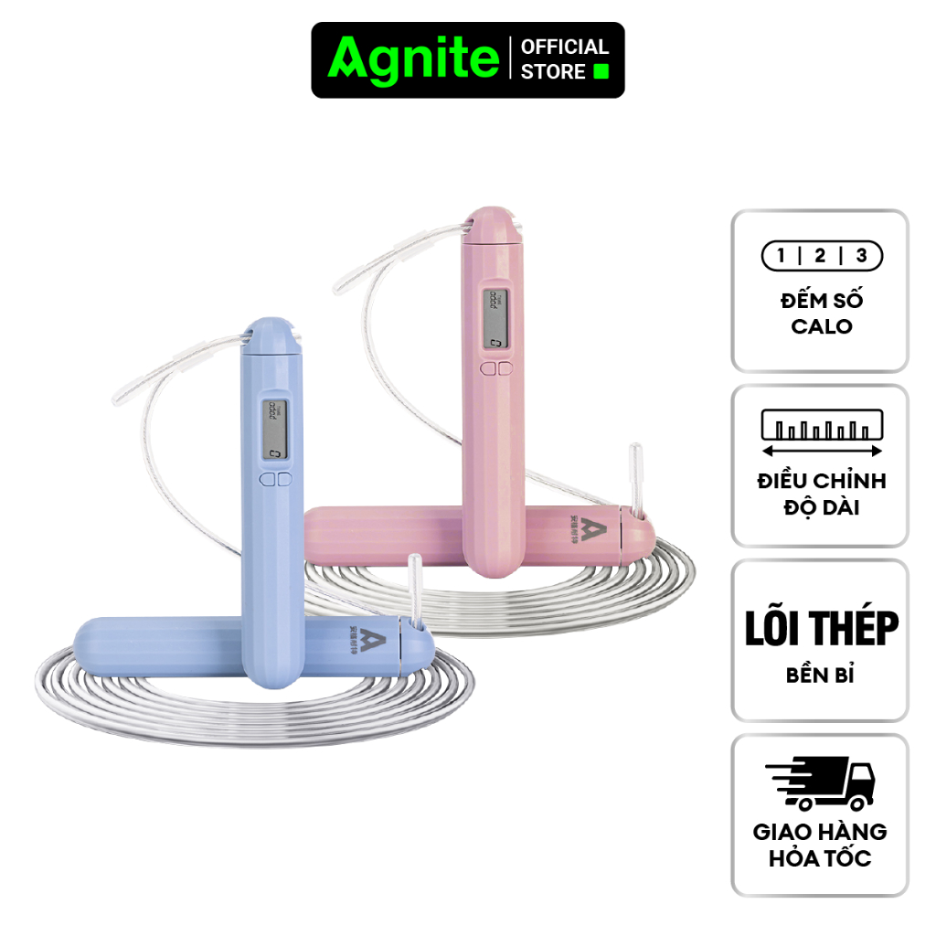 Genuine Agnite 3-in-1 electronic counting jump rope, lap counting ...
