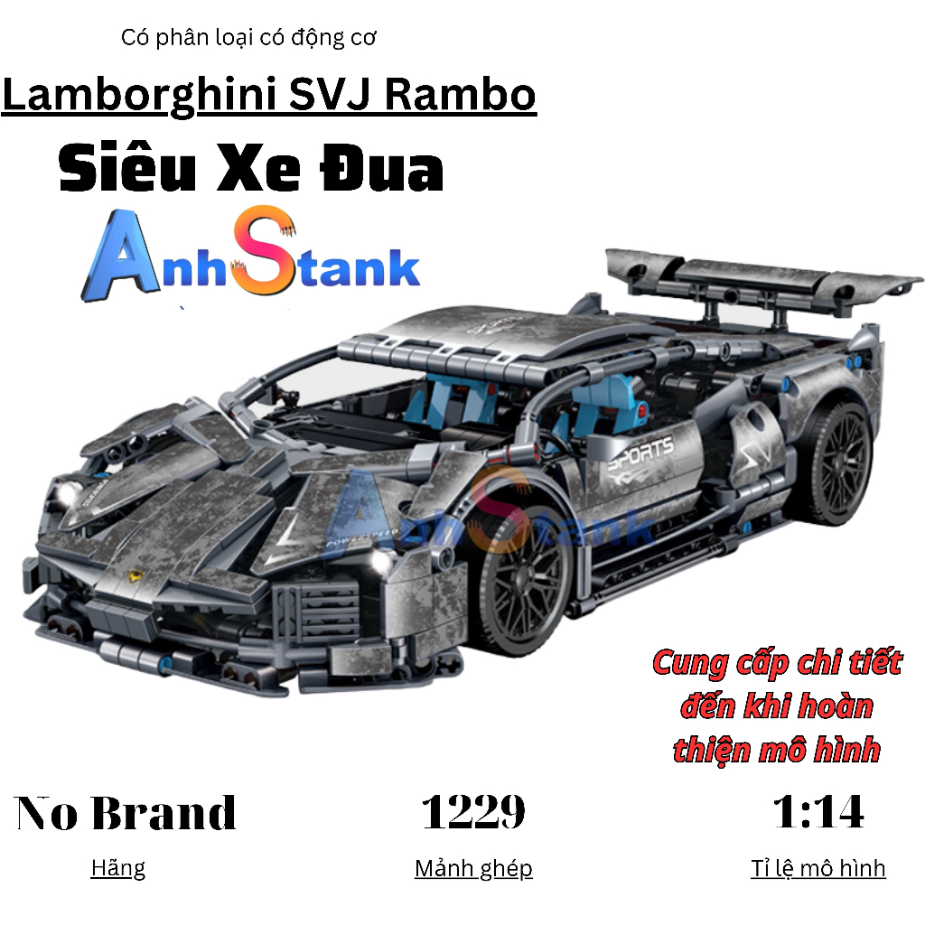 (Controlled) Lambo Rambo 0112 supercar technic assembly model 1:14 ...