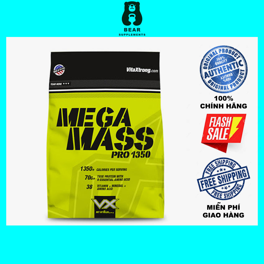 Mega MASS PRO 1350 Weight Gain Milk - Supports Weight Gain, Fast Muscle ...