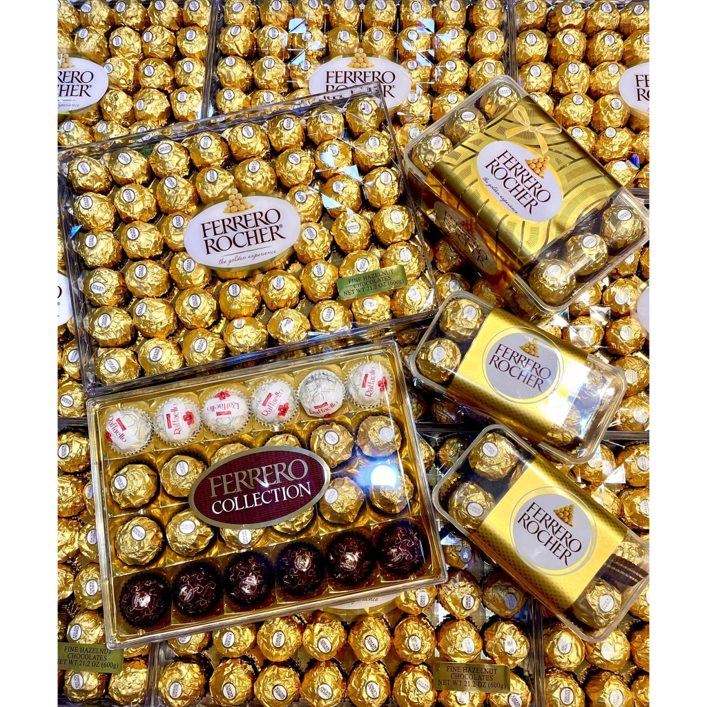 Ferrero Rocher Assorted Chocolates - 5 pieces, 16 pieces, 8 pieces, 15 ...