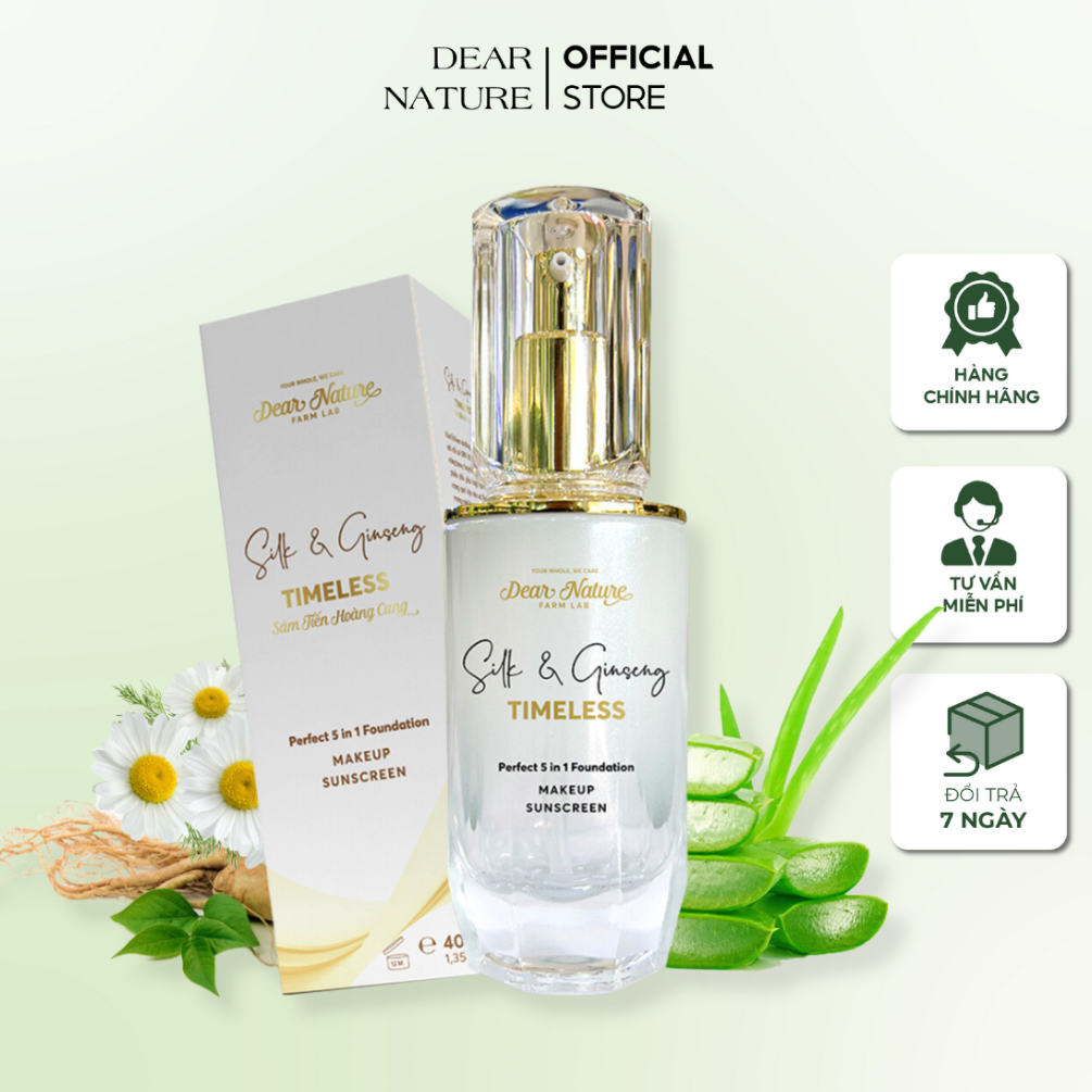 Dear Nature SPF 50++ skin whitening sunscreen foundation effectively ...