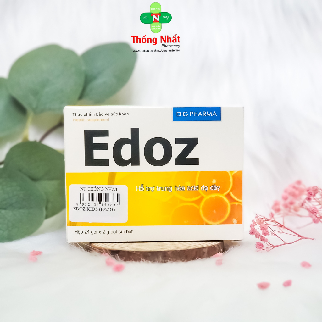 Dhg Pharma Edoz Kid effervescent powder to support digestion, bloating and flatulence, box of 24 ...