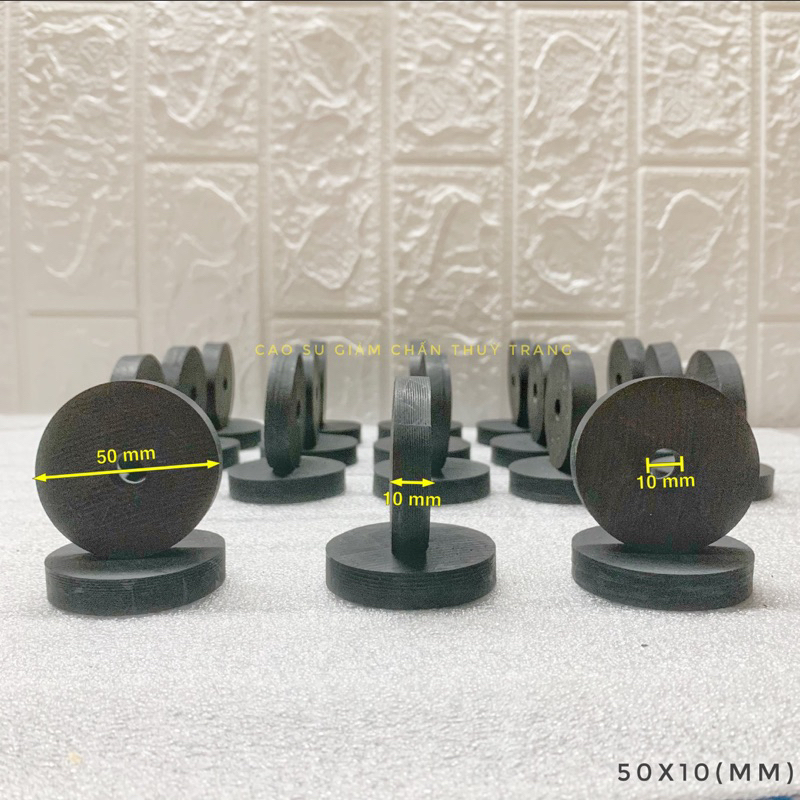 Rubber washers - rubber washers - rubber dampers - 50x10 holes 10 (mm ...