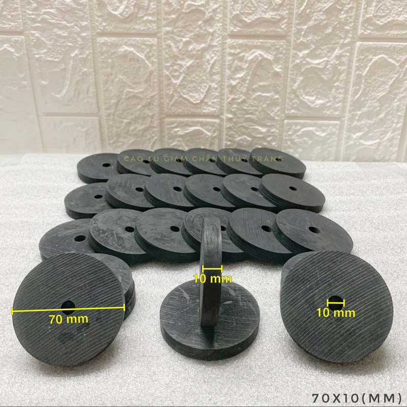 Rubber washers - rubber washers - rubber dampers - 70x10 holes 10 (mm ...