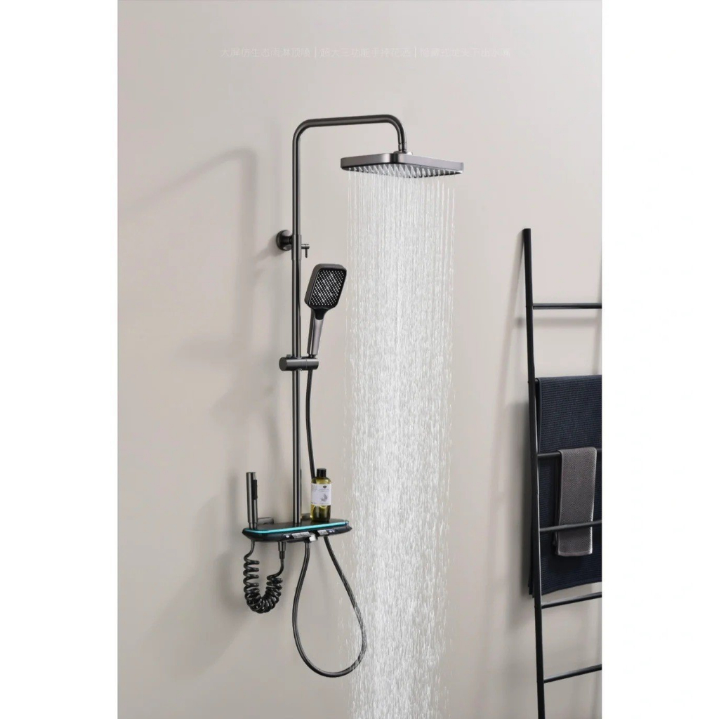 Shower With 2 Hot And Cold Water Line Hot And Cold Keyboard Buttons ...