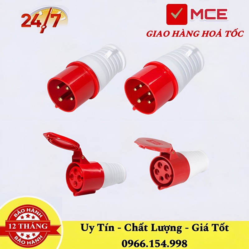 Combo 10 Portable Industrial Socket Plugs 3 Phase 16A ---32A 4 Pin 32A ...
