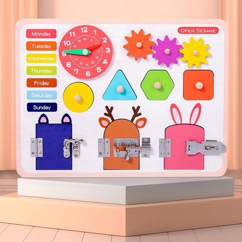 Busy Board Montessori Clock Busy Board | Shopee Malaysia