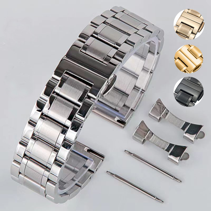 Solid Cast Metal Watch Strap 14mm 16mm 18mm 19mm 20mm 21mm 22mm 24mm 19 ...