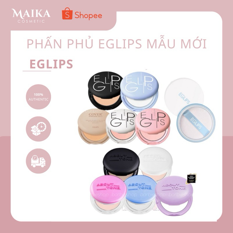 [NEW Model] Eglips / About Tone Blur Powder Pact | Shopee Malaysia