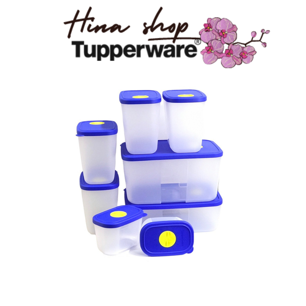 Modern Freezermate Set of 8 Tupperware boxes with time button, 2.3L ...