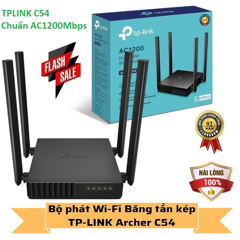 Tplink Dual Band WiFi Router C54 AC1200Mbps 4 Antennas, Genuine New ...