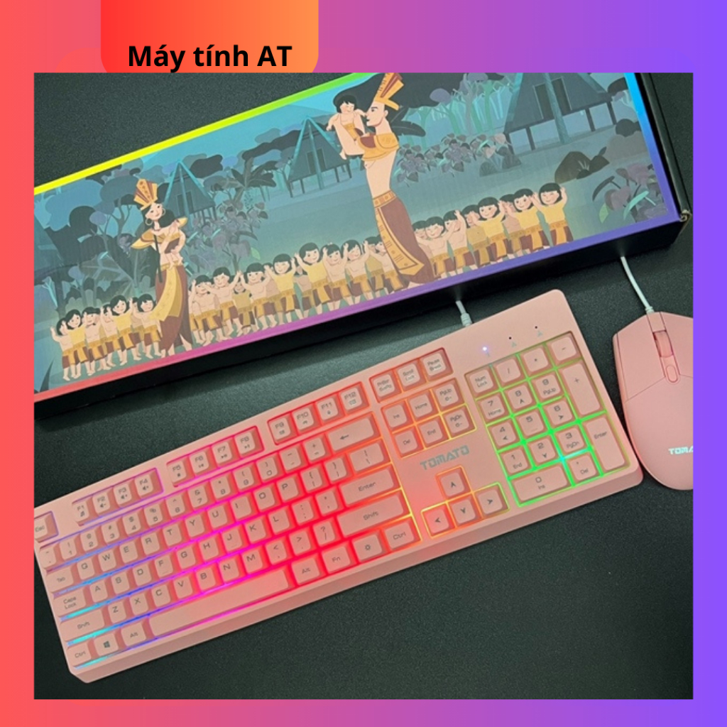 Tomato S100 mechanical keyboard and mouse set with LED at very good ...