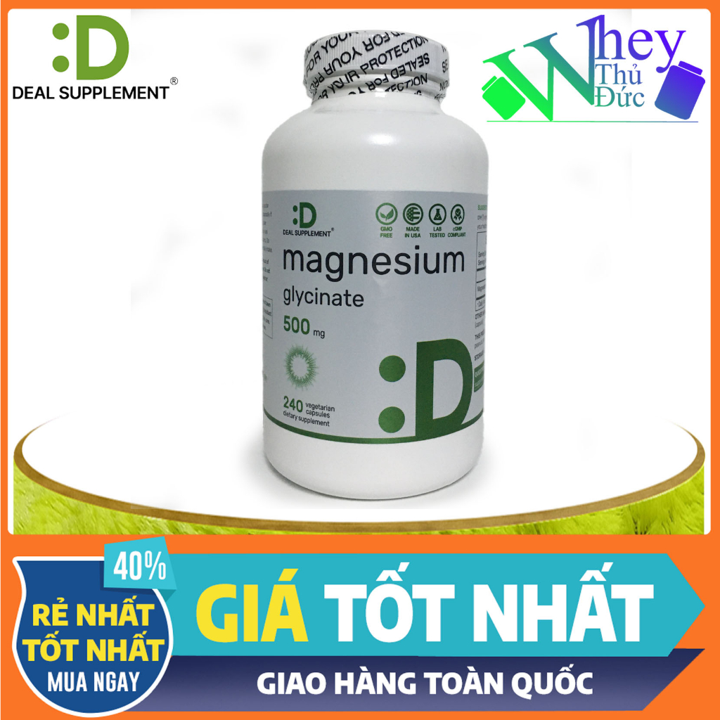 (Brita Type) Deal Supplement Magnesium Glycinate 500mg 240 Tablets ...