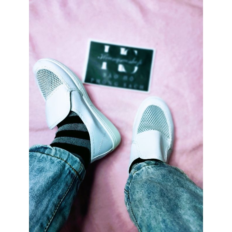 Clean room shoes have mesh, anti-static. Shoes are bigger than normal ...