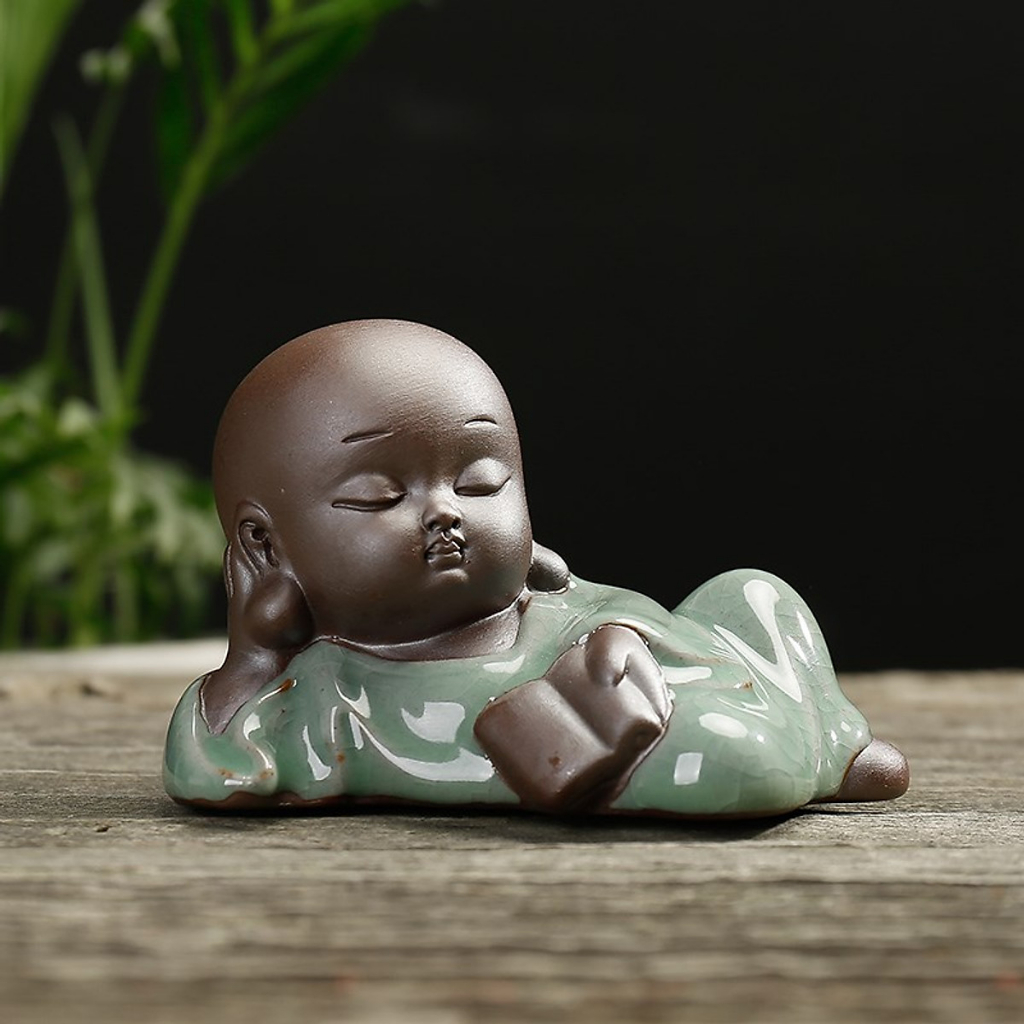 Car Decoration Little Monk Statue - Desktop Mini Little Monk Statue, An ...