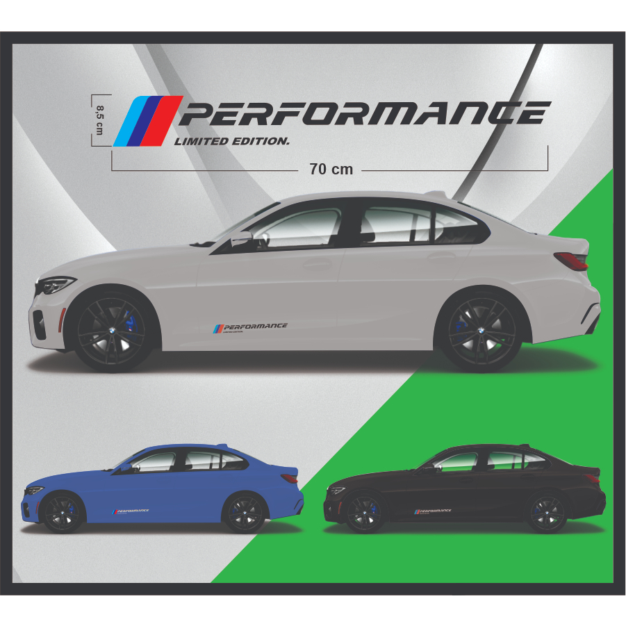 Sports stickers 2 decal stickers with logos for Honda, Performance, AMG ...