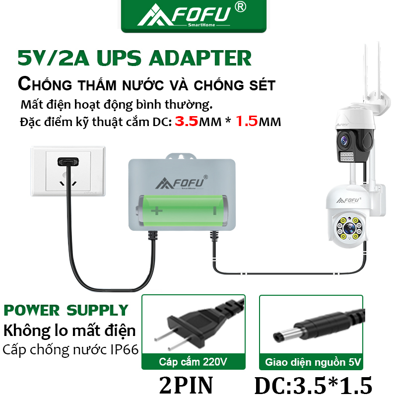 5v-2a Backup Power For WiFi Router, Mode, Mini UPS Security camera ...