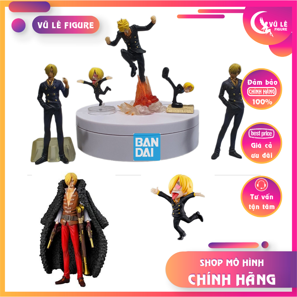 Genuine Bandai One Piece Sanji models in many versions: Attack Motions ...