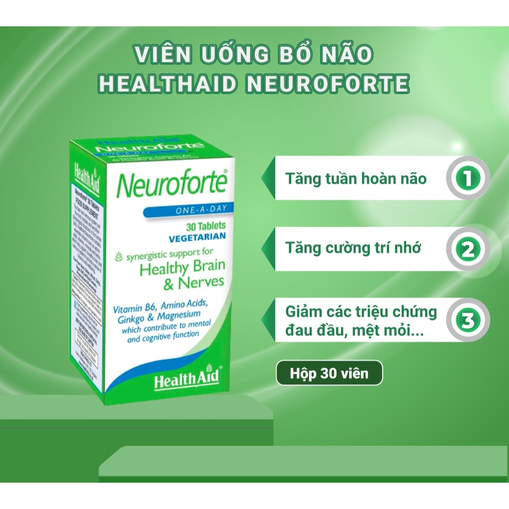 Healthaid Neuroforte Brain Supplement Helps Increase Blood Circulation ...