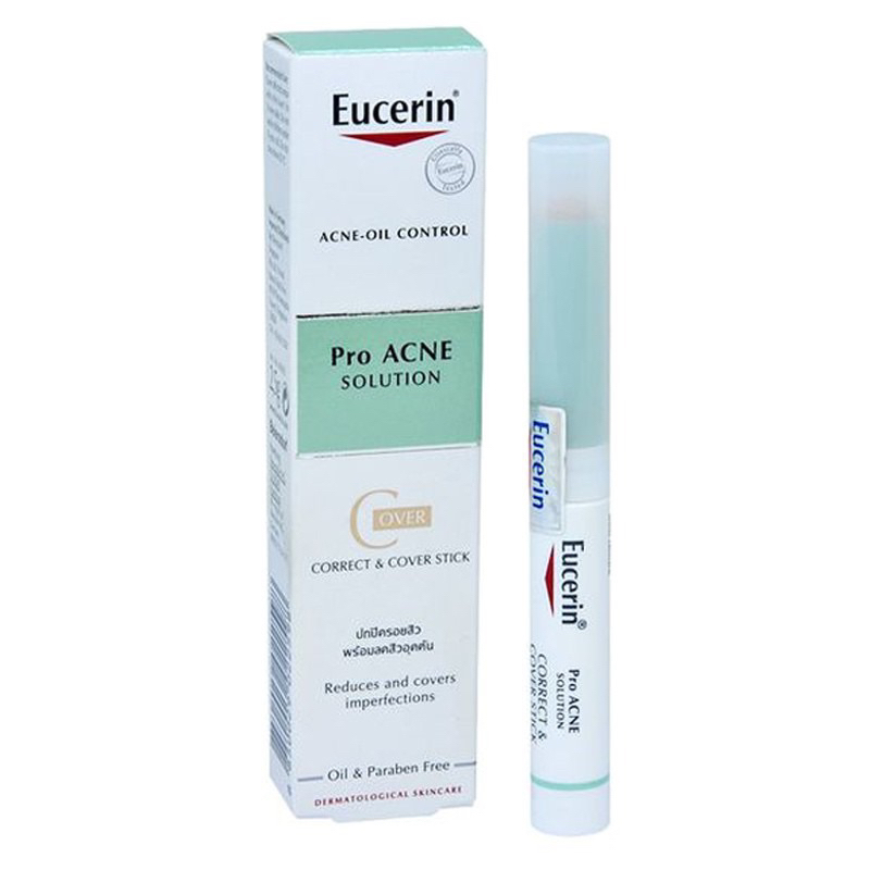 Eucerin ProAcne Correct Acne Concealer Pen & Cover Stick 2.5g | Shopee ...