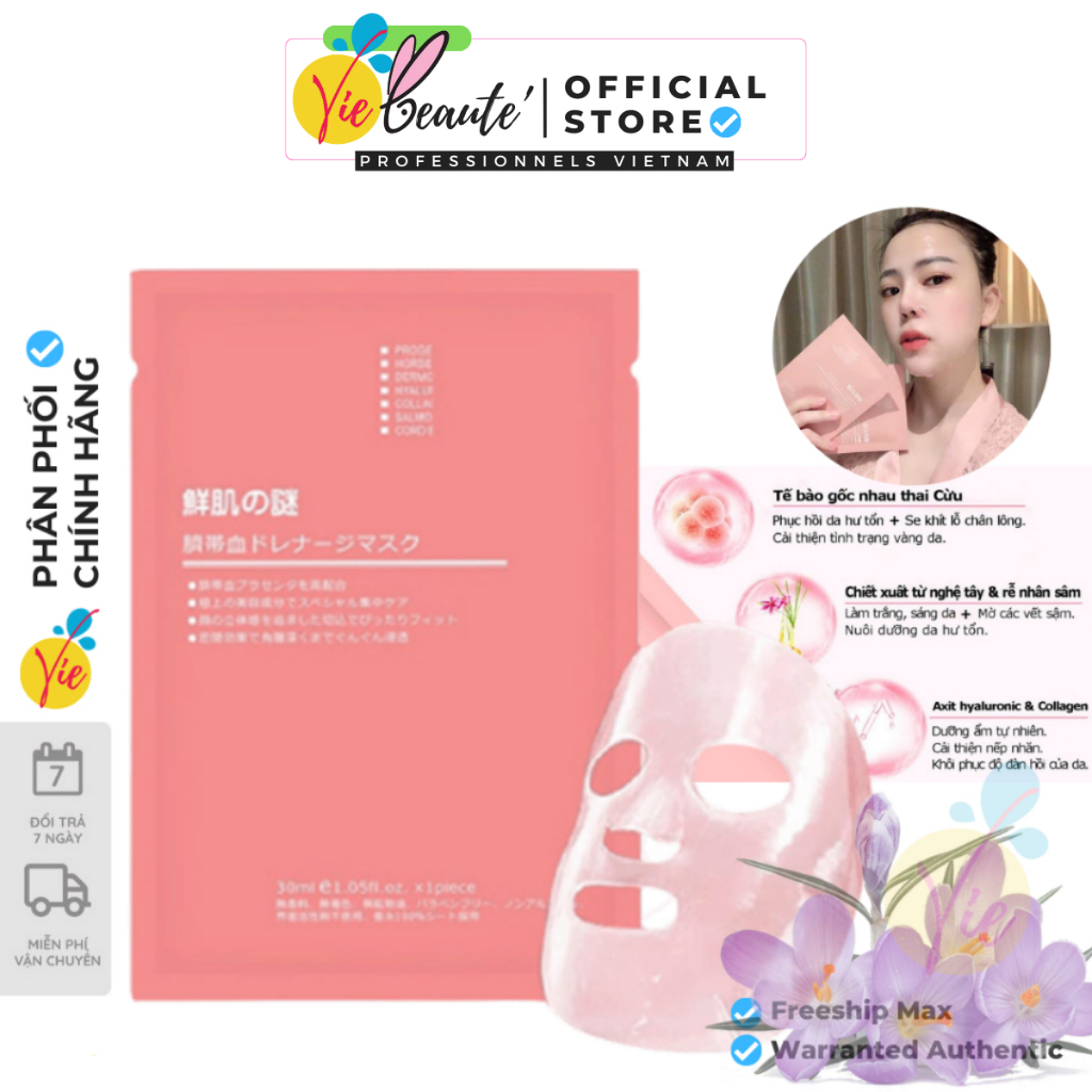 Japanese Sheep Placenta Mask - Rwine Beauty Stem Cell Placenta Mask ...