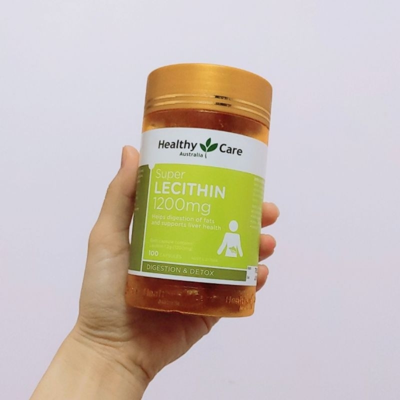 Healthy Care Super Lecithin soybean sprout pills 1200mg box of 100 ...