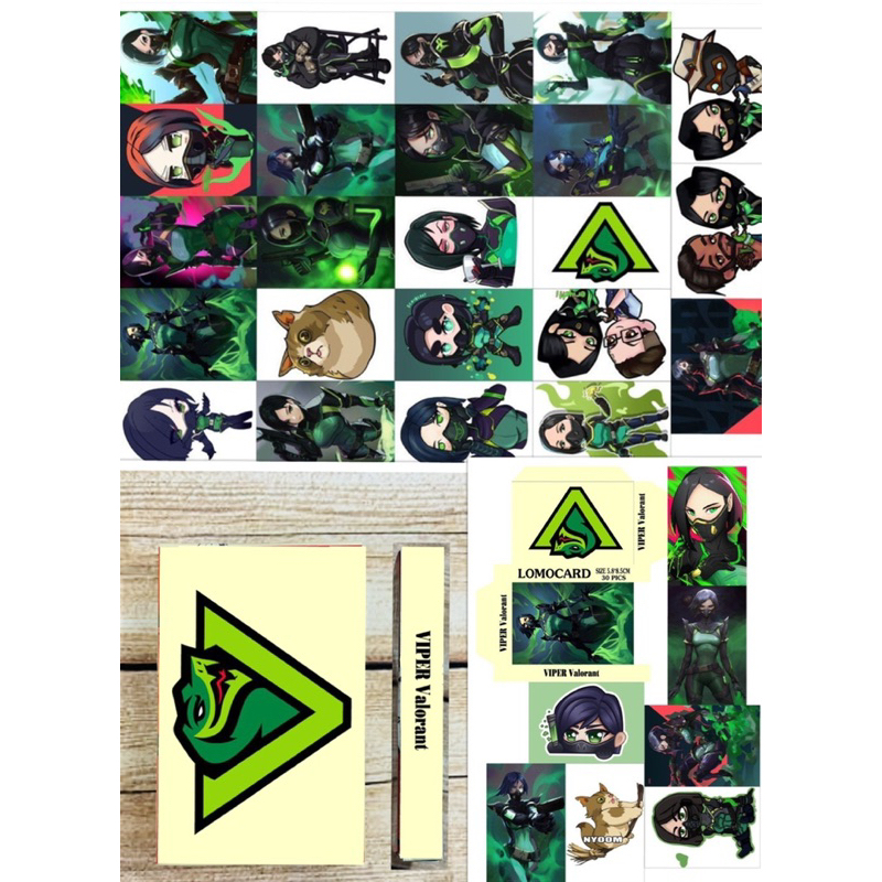 Lomo set of 30 Viper valorant card photos Strategy Game / Viper ...