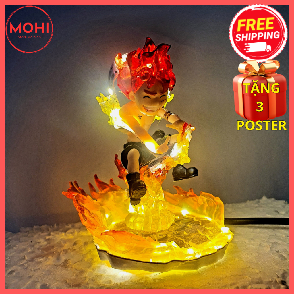Ace sitting and laughing model has 10 cm LED version, with color box ...