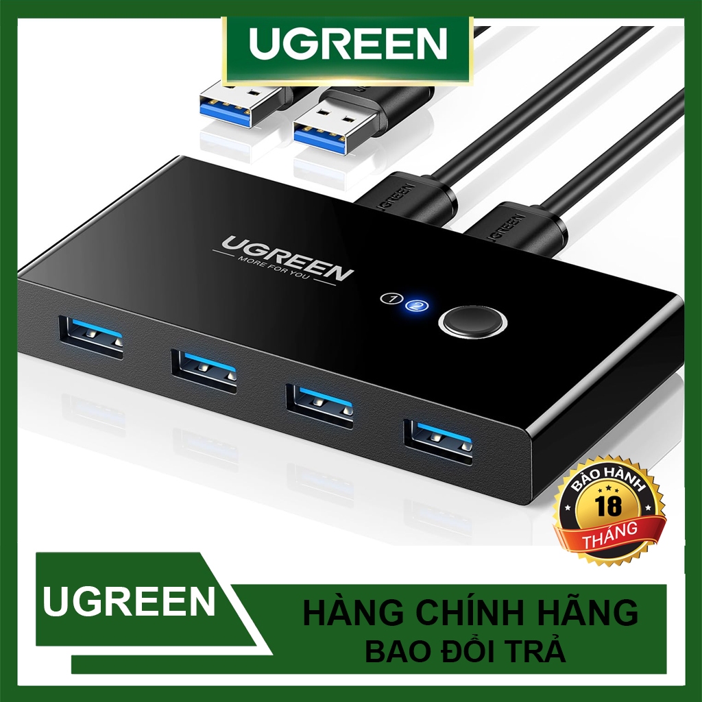 Ugreen 30768 US216 Switch, 2 USB ports to 4 Genuine USB 3.0 ports | Shopee Malaysia