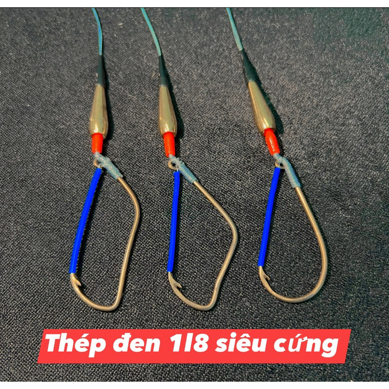 Handmade snakehead fish hook super hard black steel 1l8 & 1l5 | Shopee ...