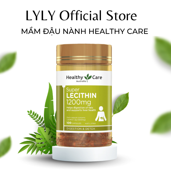Healthy Care Super Lecithin 1200mg soybean sprout essence pills ...